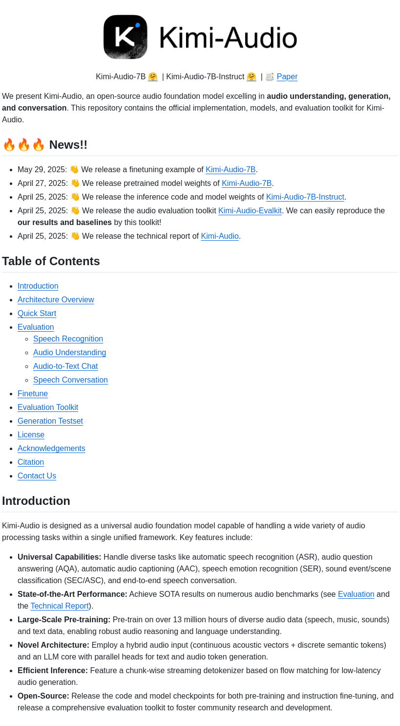 Standard Intelligence Hertz Dev | Repository Showcase