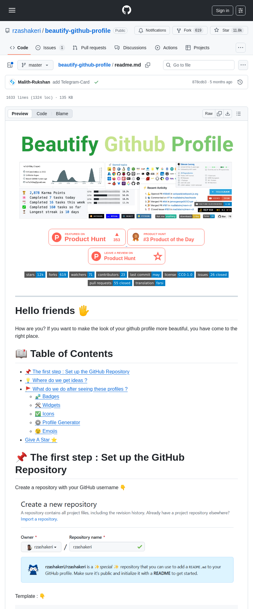 Abhisheknaiidu Awesome Github Profile Readme | Repository Showcase